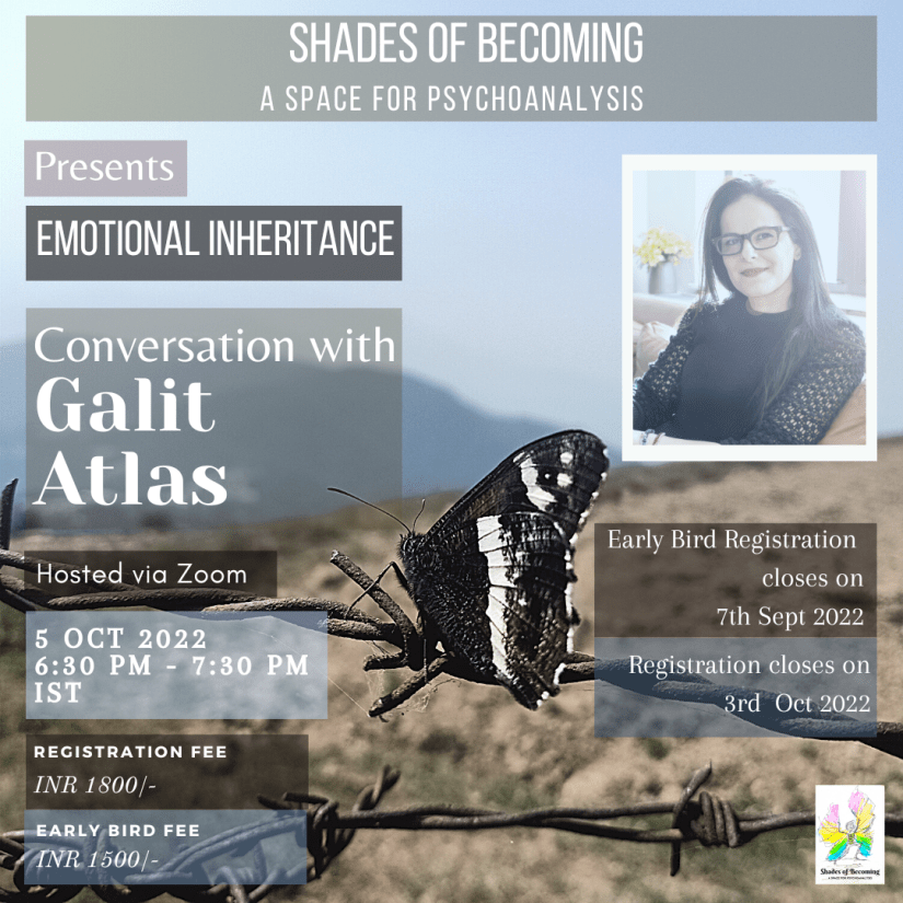 Conversation with Galit Atlas |Emotional Inheritance | 5th October 2022 ...